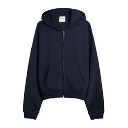 Bershka Zip-Up Hoodie female Blue size S