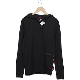 Hugo Kapuzenpullover Herren Größe M Second Hand schwarz
