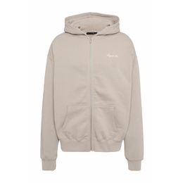 Pegador Sweatjacke Herren Größe XL taupe / weiß