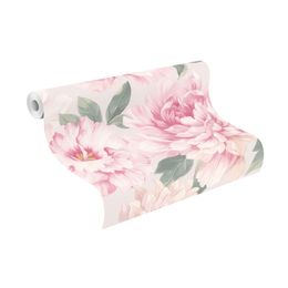 Papiertapete rasch "Tapete 201345 mit Blumen", rosa, B:53m L:10,05m, Papier, Tapeten, Blumentapete