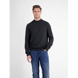 Strickpullover Lerros "Lerros Herren-Pullover mit Turtleneck", Herren, Gr. XXL, schwarz, 100% Baumwolle, Rundhals, Pullover Strickpullover