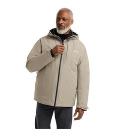 Jack Wolfskin Herren Daunenjacke "ICECAPE 2L DOWN INS JKT M RDS"linen, Gr. XXL, Obermaterial: 100% Polyester. Futter: 100% Polyester. Wattierung: 90%