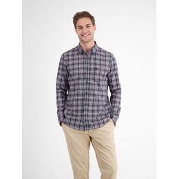 Karohemd Lerros "Lerros Flanell-Karohemd f&uuml;r Herren", Herren, Gr. XXL, extraweit, classic navy, 100% Baumwolle, Hemden Karohemd