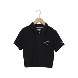 Tommy Jeans Poloshirt Damen Gr&ouml;&szlig;e S Second Hand schwarz