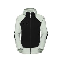 Mammut Funktionsfleecejacke 'Massone' Damen Größe XL pastellgrün / schwarz