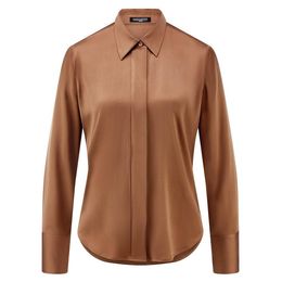 Fadenmeister Berlin - Bluse mit Seide, braun, Gr. 38 / S - Seide