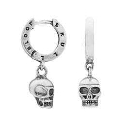 Tony Fein Earring 'Creolen Totenkopf' male Silver size 11 cm x 8 cm x 2cm