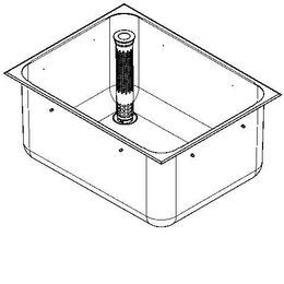 KWC Aquarotter Einlegebecken, ANIMA, Edelstahl, 635x300x485 mm, Ablauf hinten links, 2000100326 2000100326