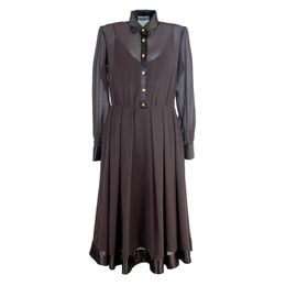 Rua & Rua Blusenkleid Damen Größe 36 kastanienbraun Winterkleid