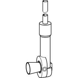 KWC Aquarotter WC-Sp&uuml;lrohr, Unterputz, f. WC-Sp&uuml;ler, h&ouml;henverstellbar, 2000101466 2000101466