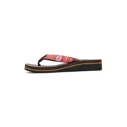 Brasileras Strand-/Badeschuh 'Maya' Damen Gr&ouml;&szlig;e 41 kastanienbraun / rot / hellrot / dunkelrot