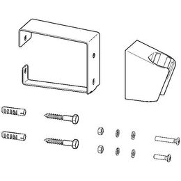 KWC Aquarotter Wandhalterung, f&uuml;r Augendusche, Kunststoff wei&szlig;, 2000103189 2000103189