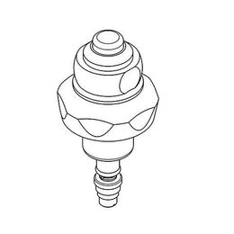 KWC Aquarotter Oberteil, f&uuml;r Selbstschlussventil, DN15, f&uuml;r Fu&szlig;bet&auml;tigung, 2000104391, 2000104391 2000104391