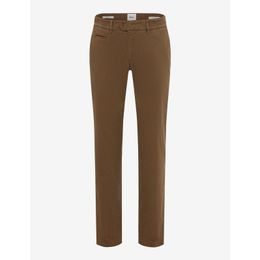 Brax Herren Flatfronthose Style EVEREST NOUGAT, dunkelbraun, Gr. 24