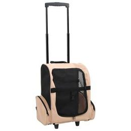 vidaXL Haustier Trolley beige