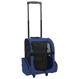 vidaXL Haustier Trolley blau