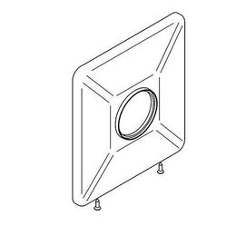 KWC Aquarotter Edelstahlabdeckplatte, AQUAMIX, 205x225 mm, 2000104951, 2000104951 2000104951