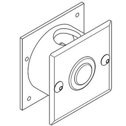 KWC Aquarotter Fernbet&auml;tigung, AQUALINE, UP-Dose, Abdeckplatte mit Druckknopf, 2000105558, 200010555 2000105558