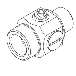 KWC Aquarotter Wassermengenregulierung, DN15, G1/2BxG1/2, absperrbar, 2000106008, 2000106008 2000106008