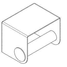 KWC Aquarotter WC-Rollenhalter, HEAVY DUTY, Edst., 150x110x110 mm, Aufputz, 2030005623 2030005623