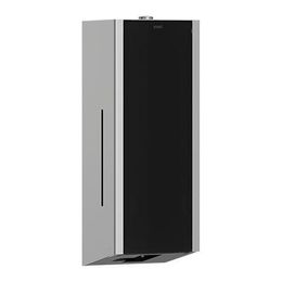 KWC Aquarotter Seifensp., EXOS, elek., Edelstahl, AP, 120x325x120 mm, Front ESG schwarz, 2030022943 2030022943