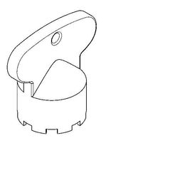 KWC Aquarotter Montageschl&uuml;ssel, F5, f&uuml;r Luftsprudler Bauform SLIM, 2030041329 2030041329