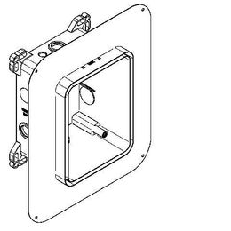KWC Aquarotter Rohbauset, F5, Systembox R5, waschen, Kalt- oder vorgem. Warmwasser, Klebefl., 203006 2030060058
