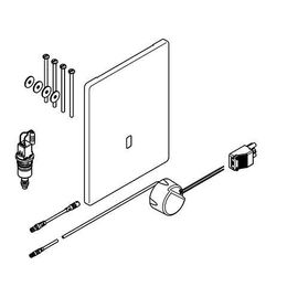 KWC Aquarotter Urinalsp&uuml;larmatur, F5, elek., DN15, UP, Umr&uuml;stung PROTRONIC, UP-Netzteil, 2030066596 2030066596