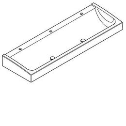 KWC Aquarotter Waschrinne, FUTURA exklusiv, MIRANIT, 1800x170x570 mm, 3 Hl., Ablaufventil, 203006626 2030066267
