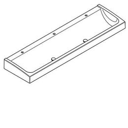 KWC Aquarotter Waschrinne, FUTURA exklusiv, MIRANIT, 2100x170x570 mm, 3 Hl., Ablaufventil, 203006626 2030066268