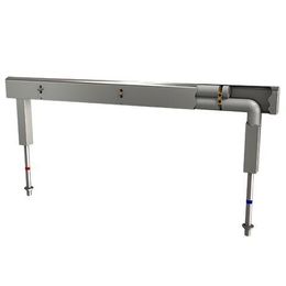 KWC Aquarotter Armatureneinh., Edst., doppelreihig, 12 Waschpl&auml;tze, 3600 mm, Wasserans un., 20300649 2030064971