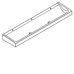 KWC Aquarotter Waschrinne, FUTURA exklusiv, MIRANIT, 2400x170x570 mm, 3 Hl., Ablaufventil, 203006626 2030066269