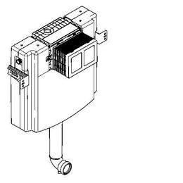KWC Aquarotter WC-Sp&uuml;lkasten, Montage Technikraum, Sp&uuml;lmenge 6l/3l, 2030066229 2030066229