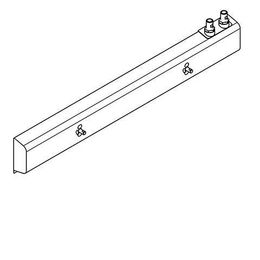 KWC Aquarotter Armatureneinheit, Edst., W.-Mont., 2 Waschpl&auml;tze, 1200 mm, Wasser ob. re, 2030071429 2030071429