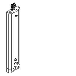 KWC Aquarotter Duschpaneel, F5, elek., Edelstahl, Therm., f. Duschkopf, 24 VDC, 3600006389 3600006389
