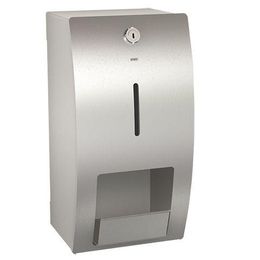 KWC Aquarotter WC-Doppelrollenhalter, STRATOS, Edelstahl, AP, 156x305x141 mm, 3600008882 3600008882