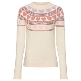 Kangaroos Pullover Damen Gr&ouml;&szlig;e XS/S creme / flieder / cyclam / rosa