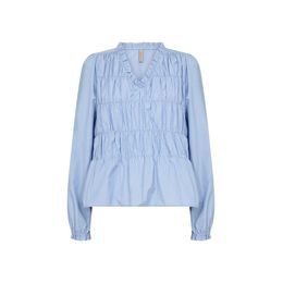 soyaconcept Bluse 'Onari 3' Damen Gr&ouml;&szlig;e S hellblau / wei&szlig;