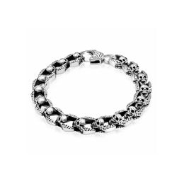 Tony Fein Armband 'Totenkopf' Herren Größe 21 cm silber