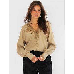 Honn&ecirc;te Atelier Bluse 'Cloe' Damen Gr&ouml;&szlig;e S gold