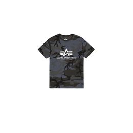 Alpha Industries Shirt 'Basic Logo Camo' male Black size 5XL