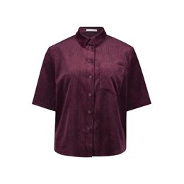 BETTY & CO BETTY & CO Hemdbluse mit aufgesetzten Taschen in Dark Aubergine | Gr.: 36