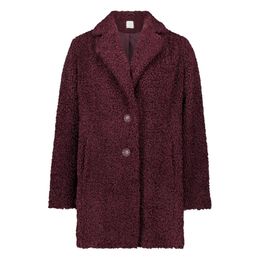 BETTY & CO BETTY & CO Outdoorjacke mit Reverskragen in Dark Aubergine | Gr.: 46