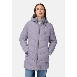 Camel Active Wattierte Jacke mit abnehmbarer Kapuze in Lila | Gr.: 34