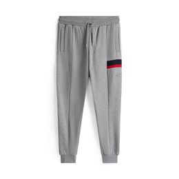 Tommy Hilfiger Hose (OCS) Herren Größe 33 navy / graumeliert / rot
