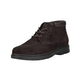Schnürstiefelette Geox "Geox Stiefelette Leder/Synthetik", Herren, Gr. 40, braun (dunkelbraun), Leder, Synthetik, Schuhe