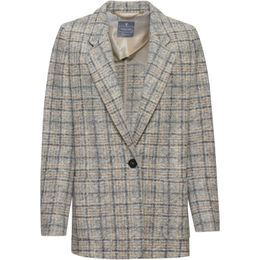 WHITE LABEL Karoblazer Grau/Beige (Gr&ouml;&szlig;e: 38)