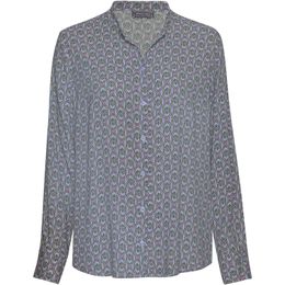 WHITE LABEL Bluse mit Kettenprint Bleu (Gr&ouml;&szlig;e: 38)