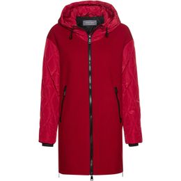 WHITE LABEL Materialmix-Winterjacke Rot (Gr&ouml;&szlig;e: 40)