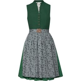 Almsach Dirndl mit Hirschmotiv Gr&uuml;n/Grau (Gr&ouml;&szlig;e: 38)